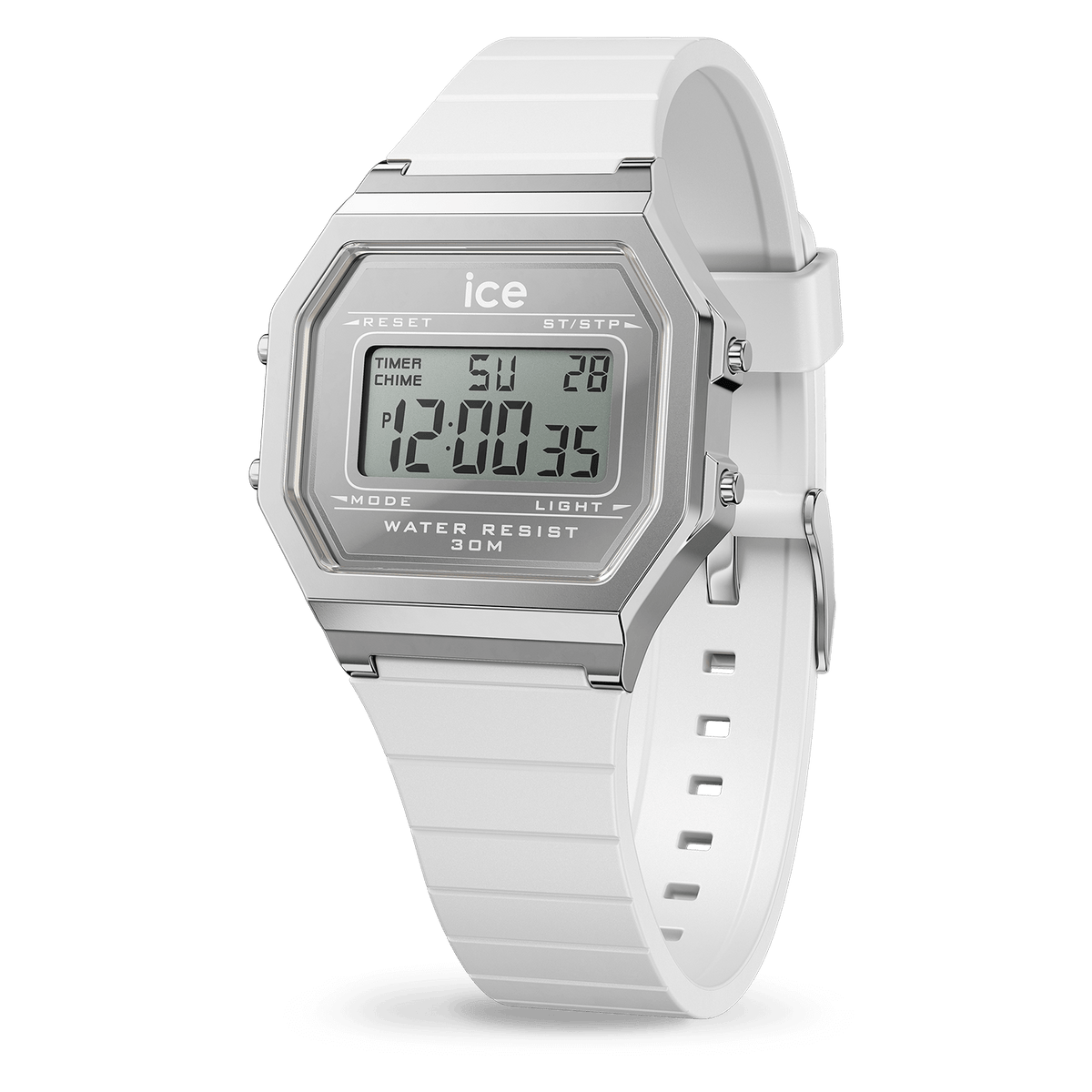 ICE digit retro Metal Silver Mirror White • Ice-Watch
