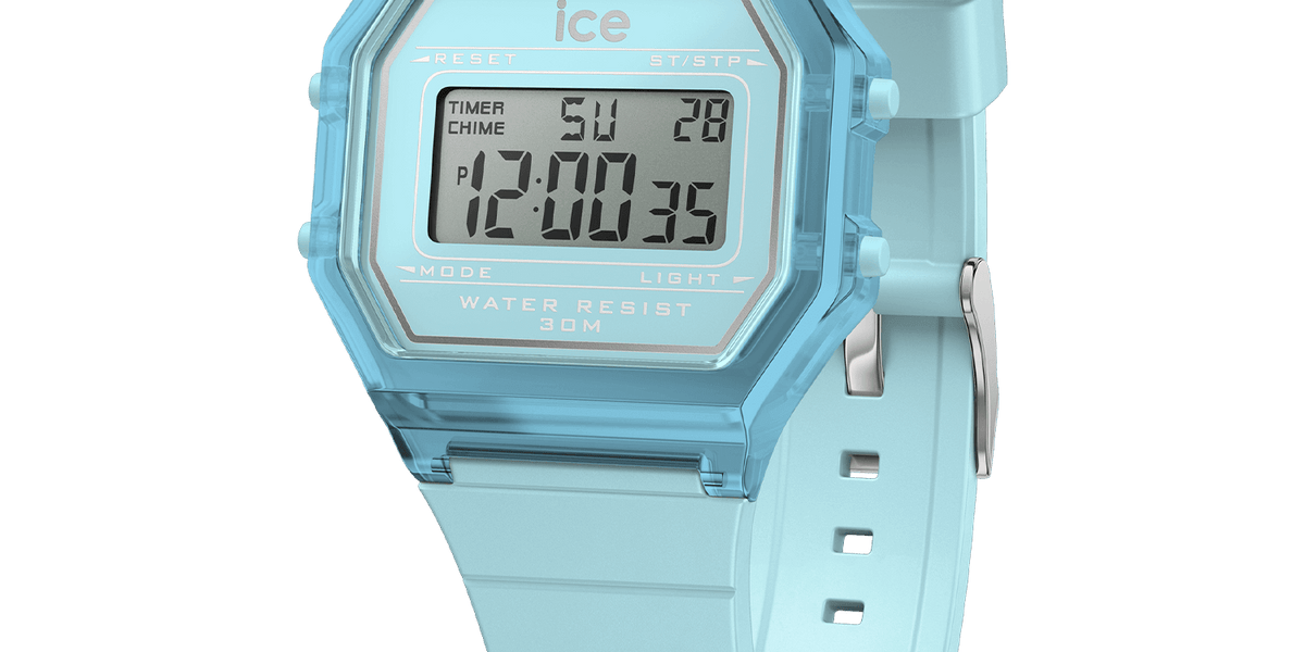 ICE digit retro Sky Blue Clear • Ice-Watch