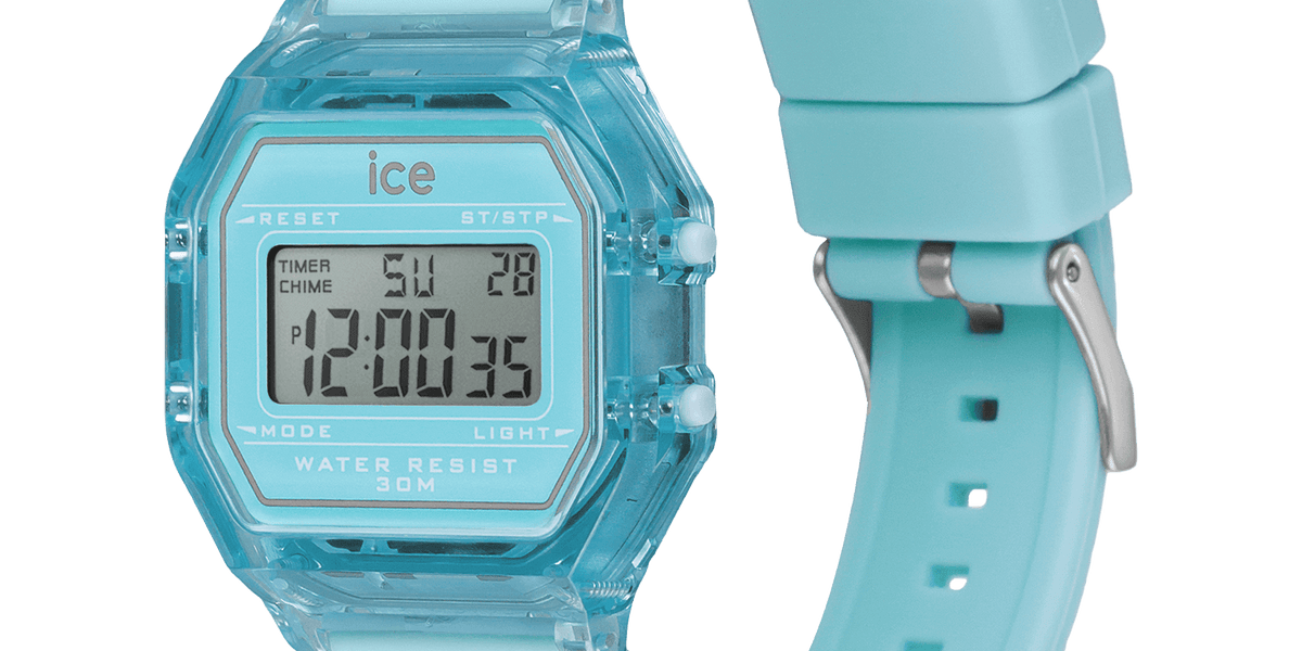ICE digit retro Sky Blue Clear • Ice-Watch