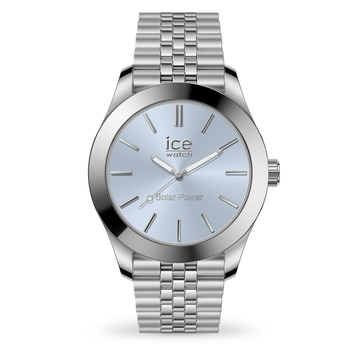 ICE steel solar Silver Light Blue • Ice-Watch
