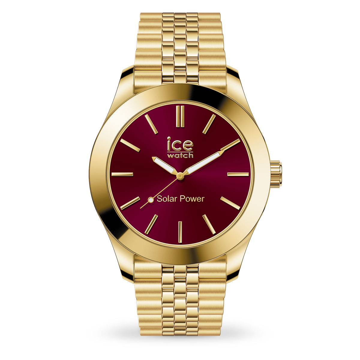 ICE steel solar Gold Burgundy • Ice-Watch