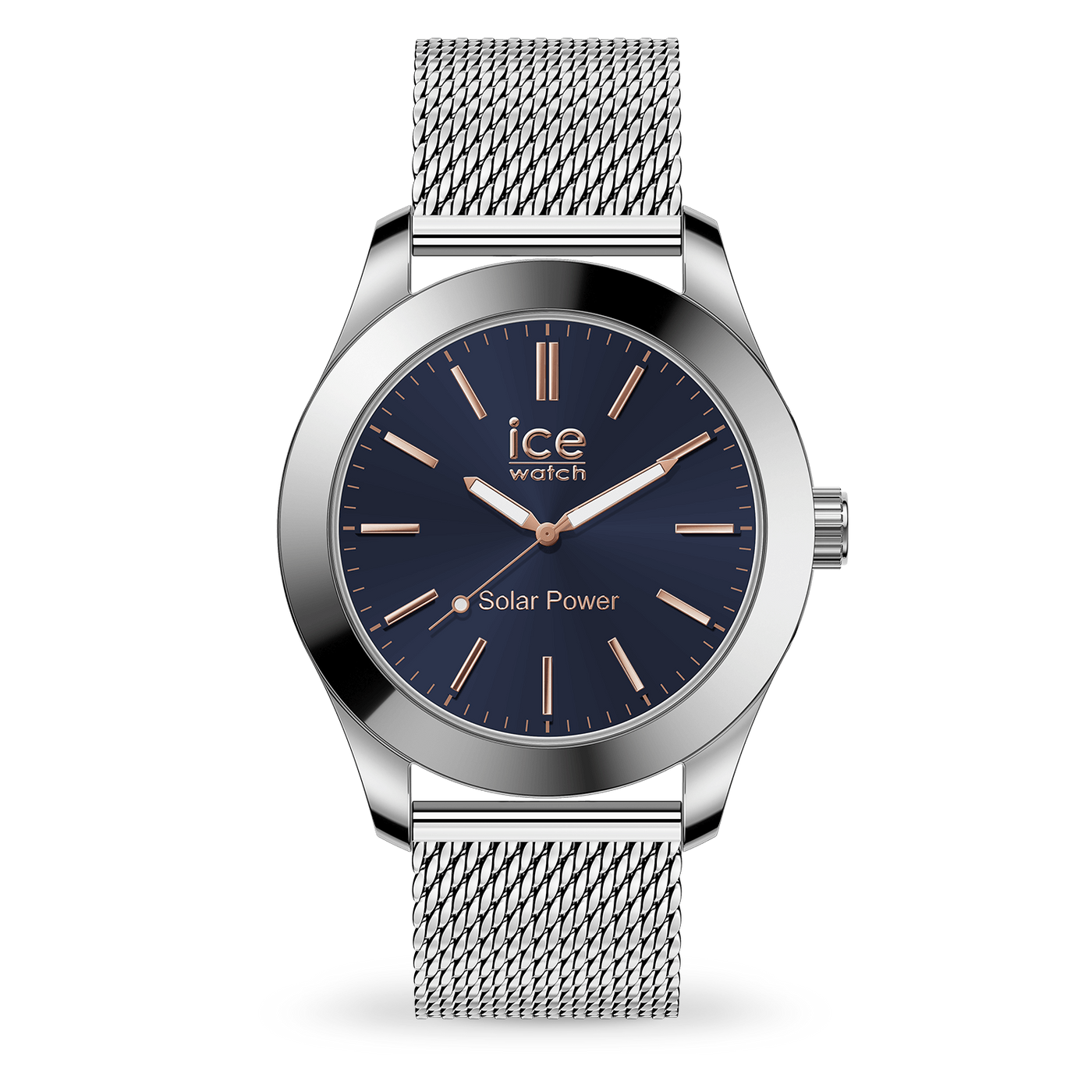 ICE steel solar Silver Dark Blue • Ice-Watch
