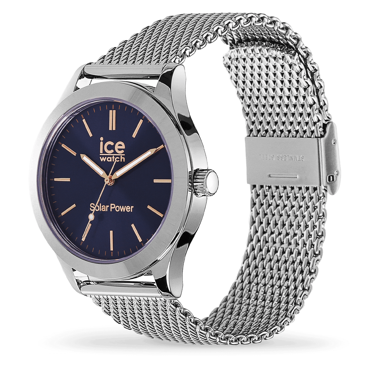 ICE steel solar Silver Dark Blue • Ice-Watch