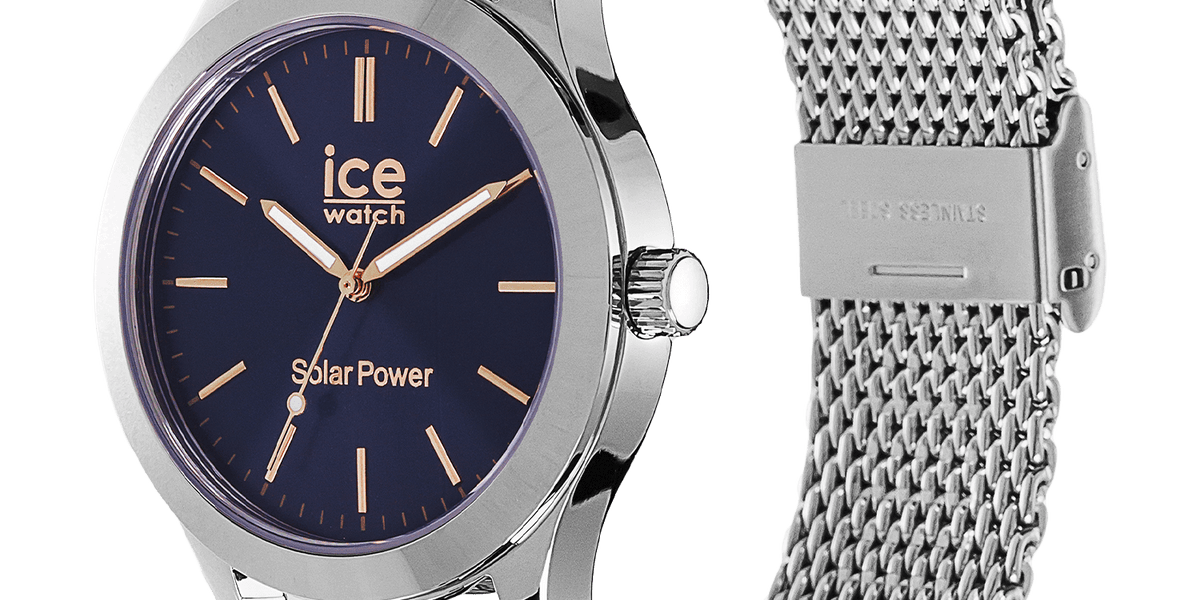 ICE steel solar Silver Dark Blue • Ice-Watch