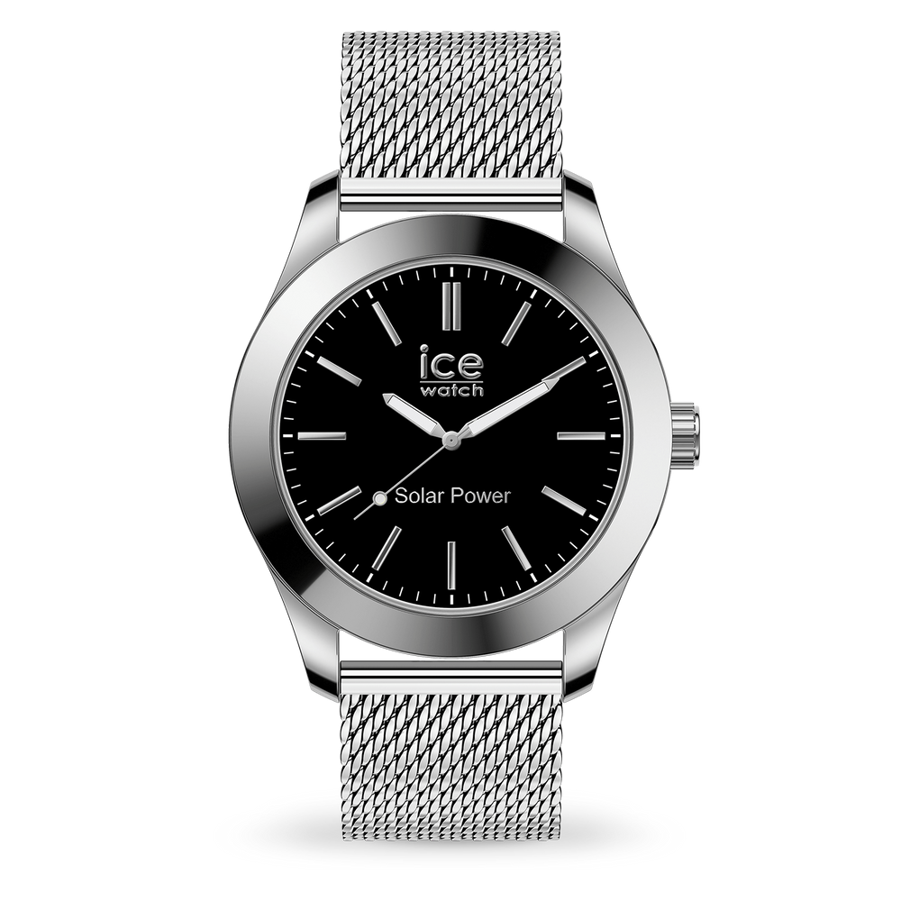 ICE steel solar Silver Black • Ice-Watch