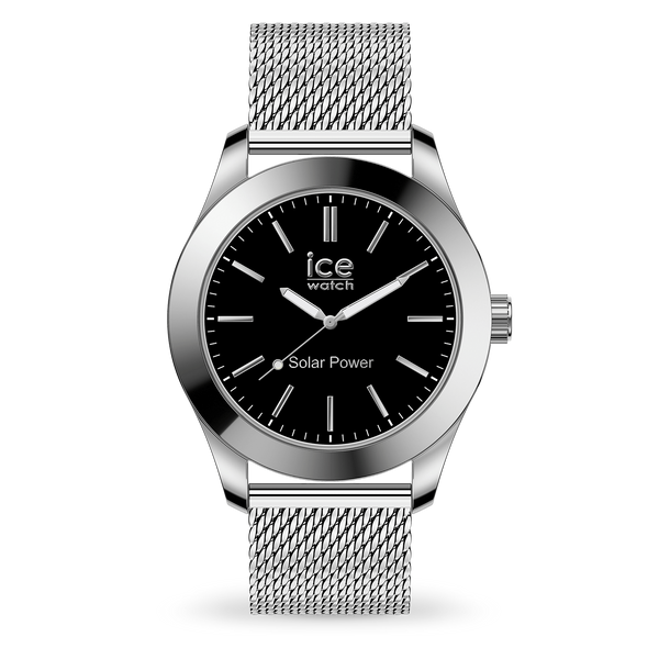 ICE steel solar Silver Black • Ice-Watch