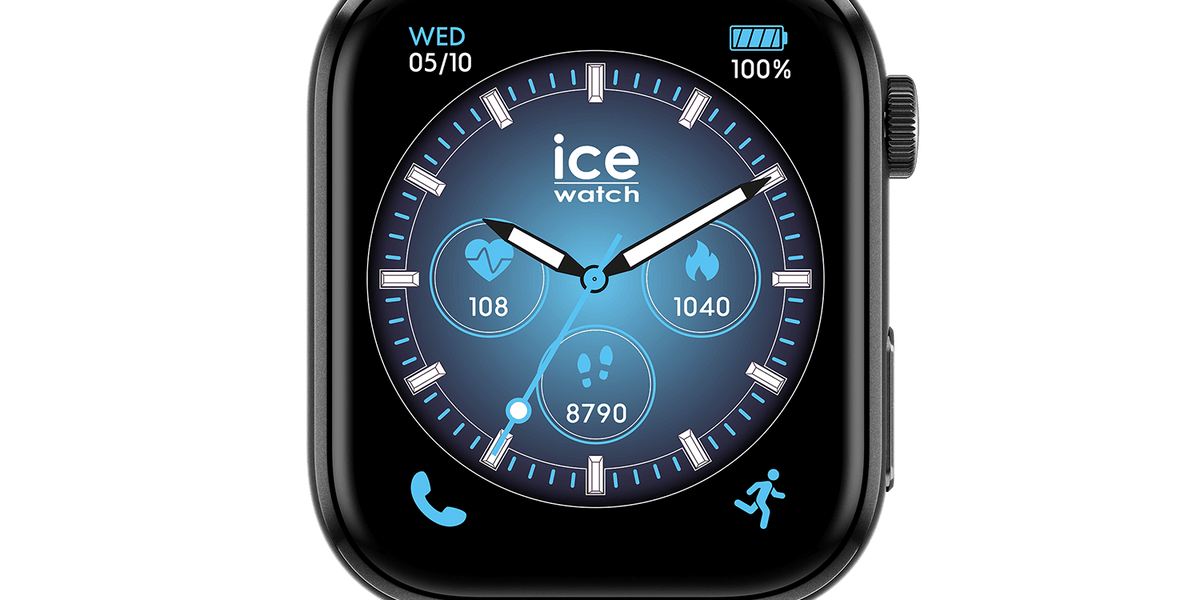 ICE smart 3.0 rectangular 1.78 Black Milanese • Ice-Watch