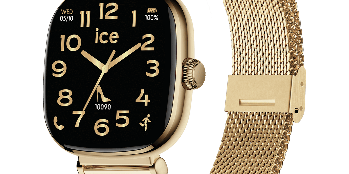 ICE smart SQ 2.0 carrée 1.70 Gold Milanese • Ice-Watch