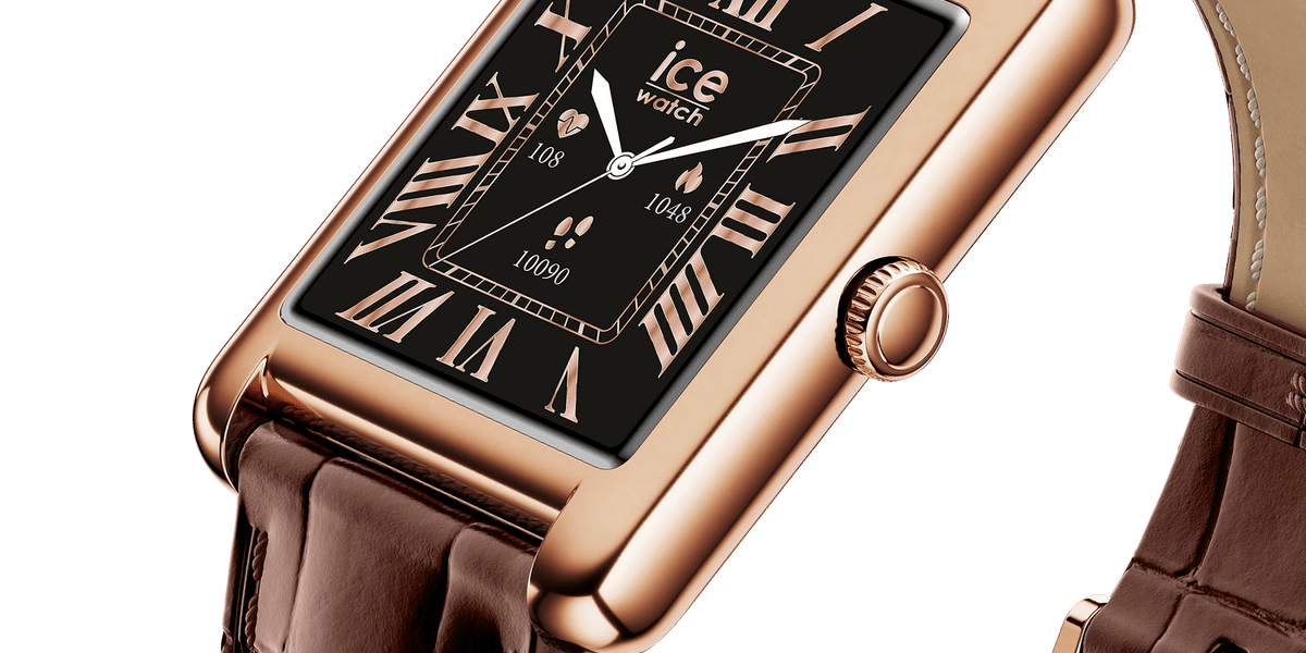 ICE smart TKS 2.0 rectangulaire 1.41 Rose-Gold Brown • Ice-Watch