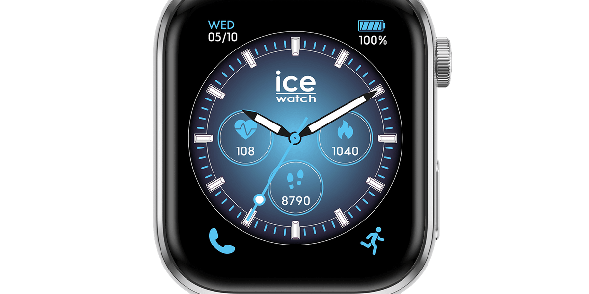 ICE smart 3.0 rectangular 1.78 Silver Milanese • Ice-Watch