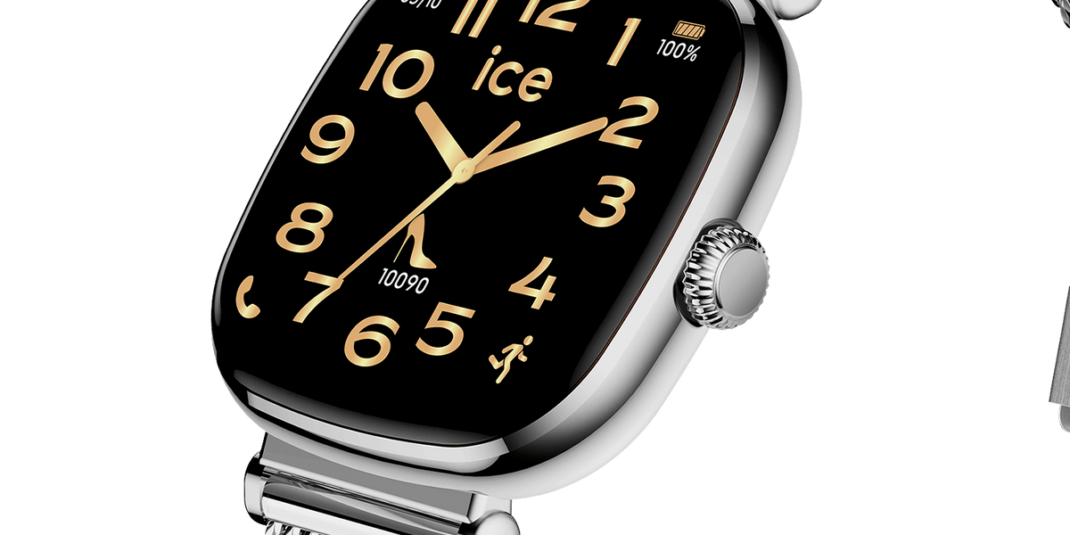 ICE smart SQ 2.0 square 1.70 Silver Milanese • Ice-Watch